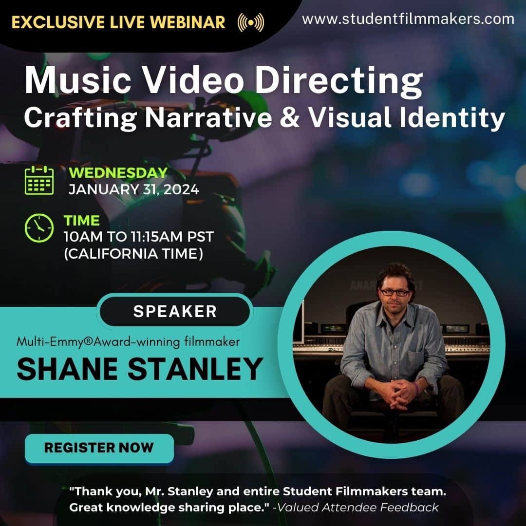 Music Video Directing: Crafting Narrative & Visual Identity with Shane Stanley Multi-Emmy® Award ...
